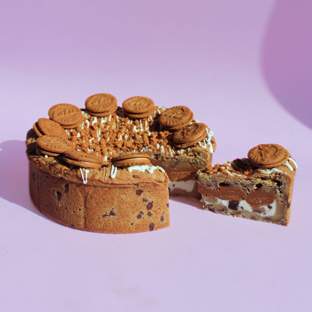 Lotus Biscoff Loaded Cookie Pie | Love Lily Cakes