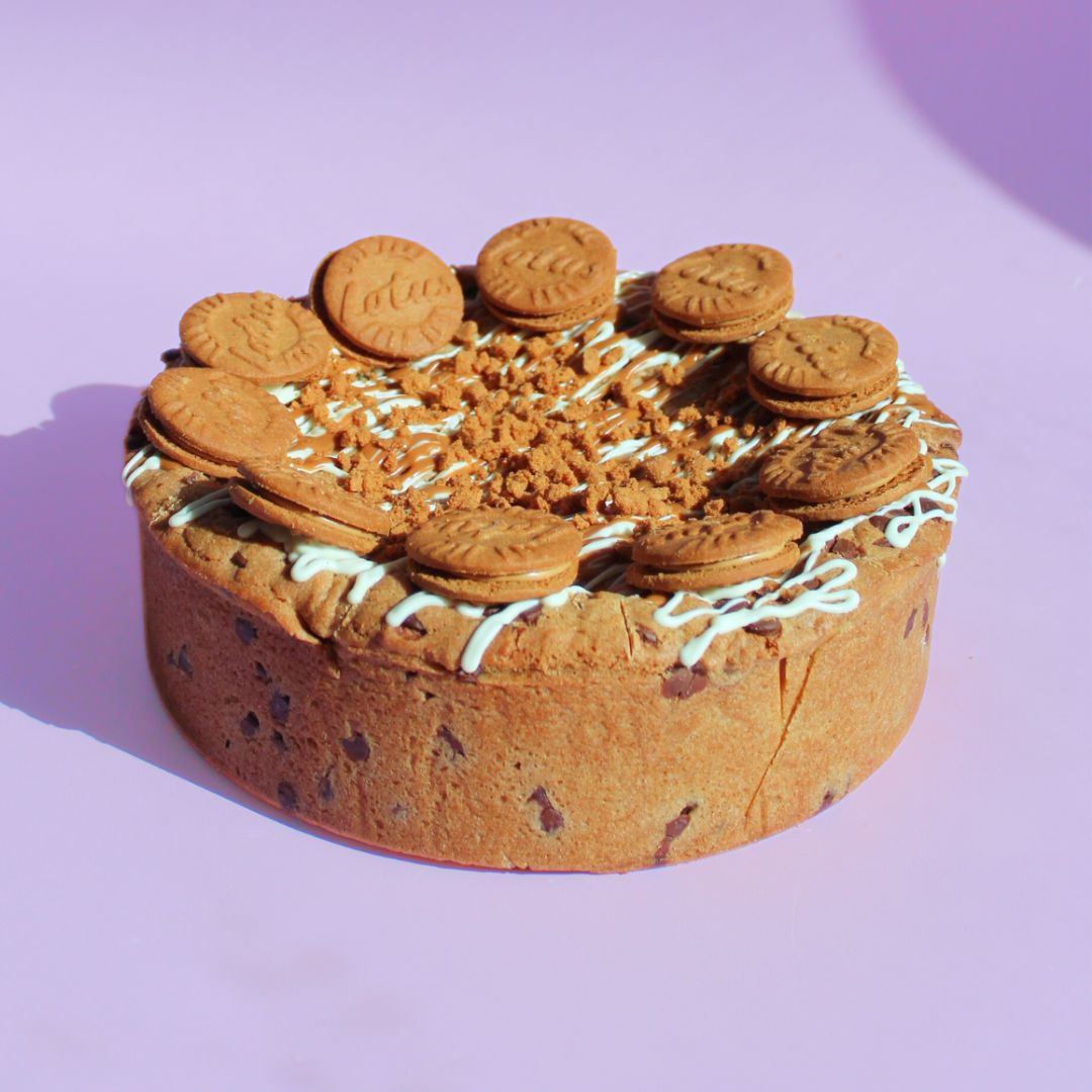 Lotus Biscoff Loaded Cookie Pie | Love Lily Cakes
