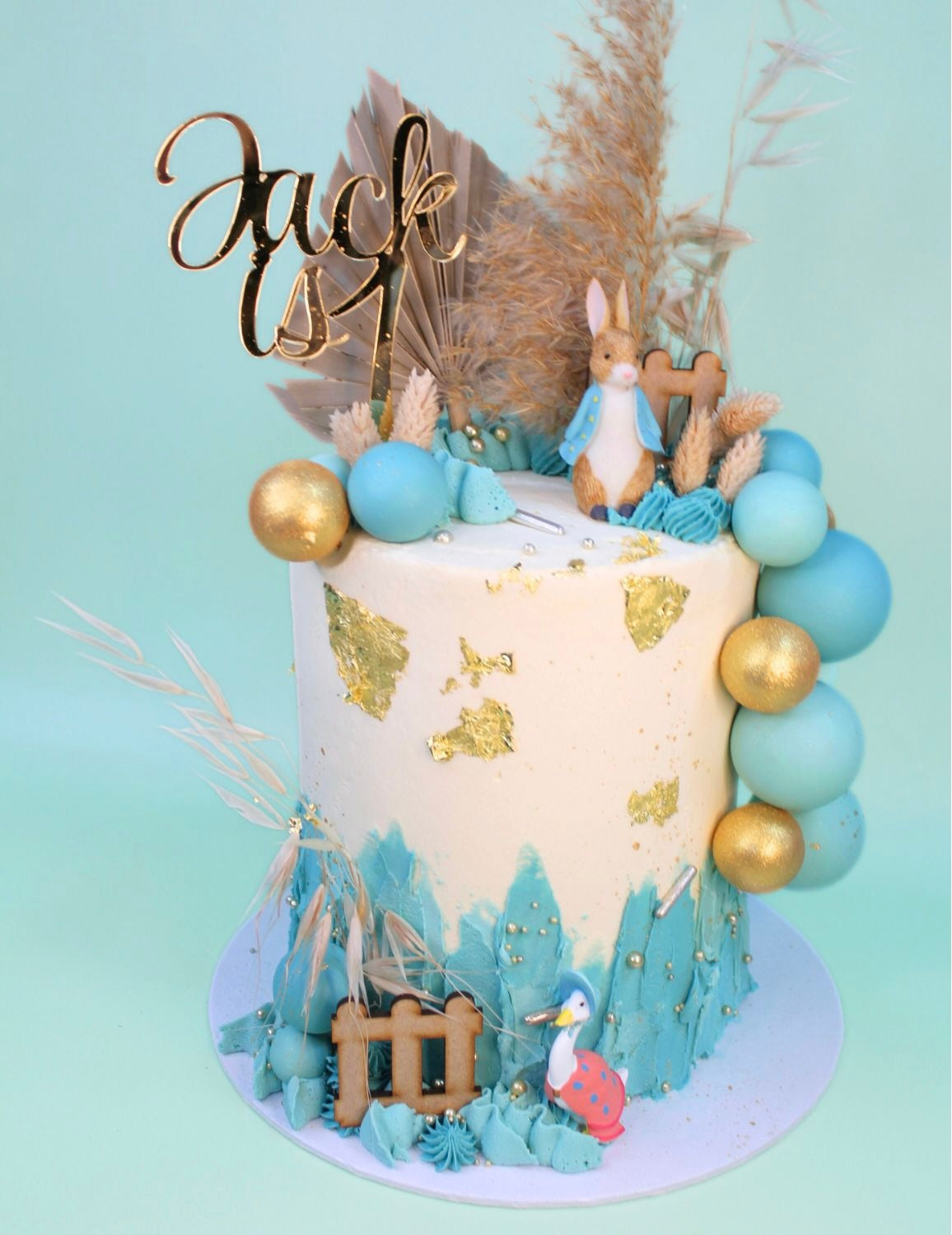 Peter Rabbit Cake - Pink, Blue or Green | Love Lily Cakes