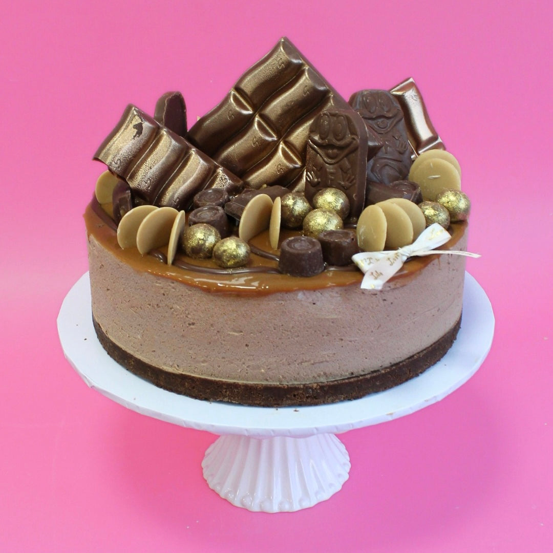 Luxury Chocolate & Caramel Overload Cheesecake | Love Lily Cakes
