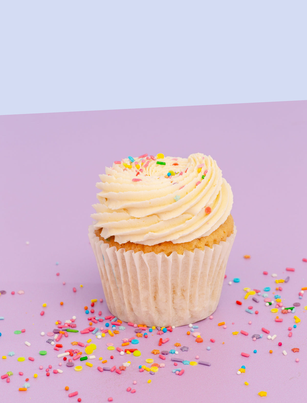 Rainbow Sponge Cake - Choose your own buttercream colour | Love Lily Cakes